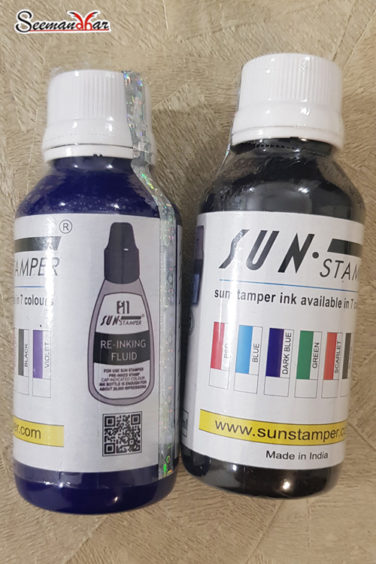 Ink – Sun Stamper – Blue – 500 ml – Asian Seemandhar
