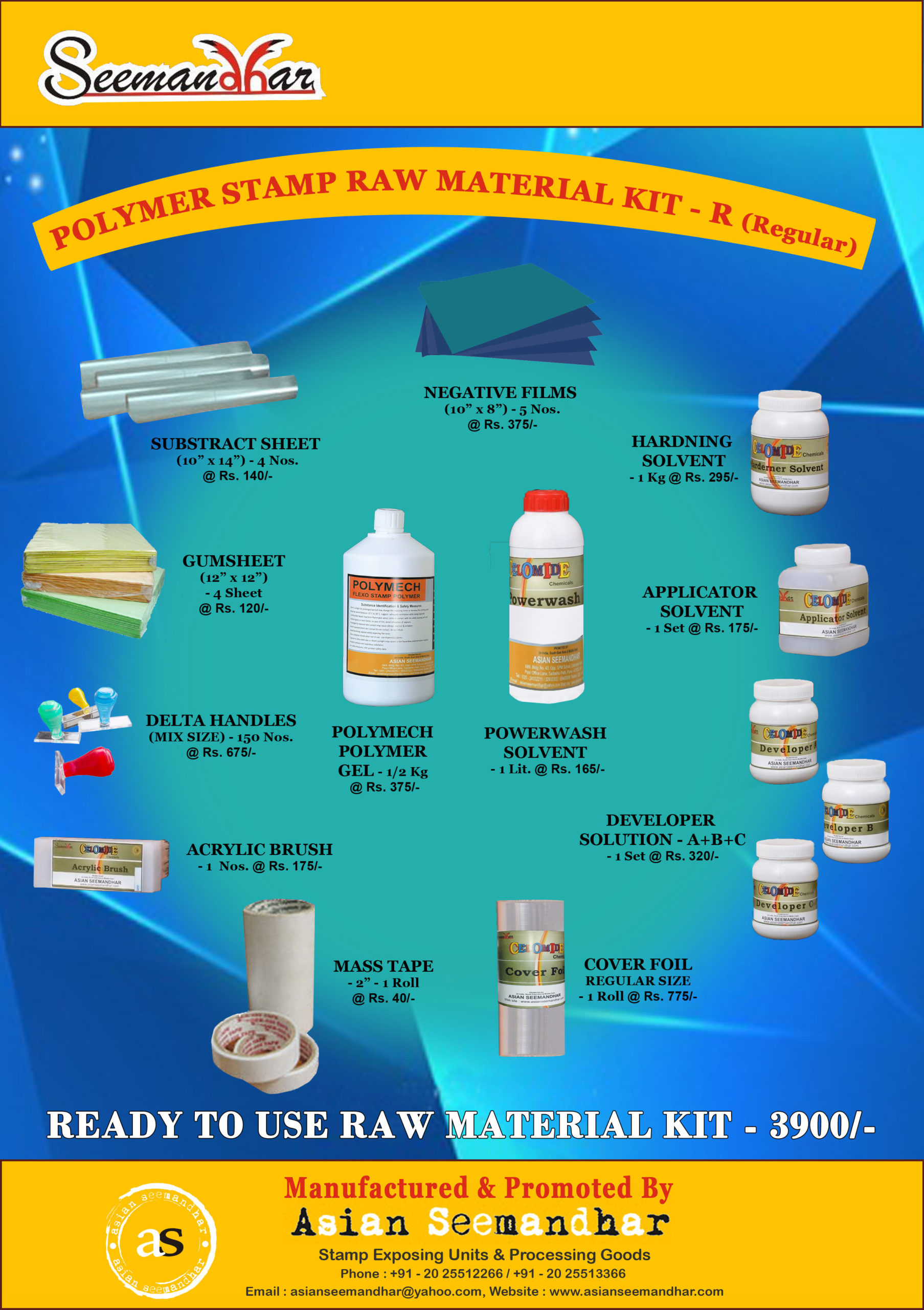 Raw Material Kit- R (Regular) – Asian Seemandhar